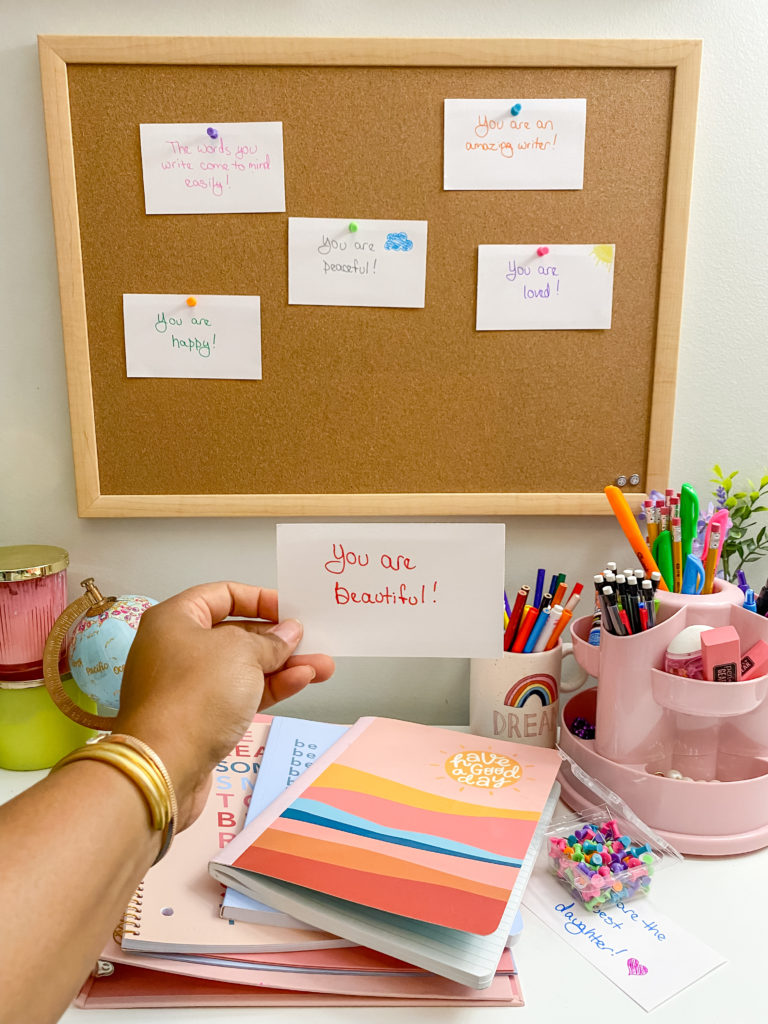 Create An Inspiring Affirmations Board for Back To School - Mommy Week™